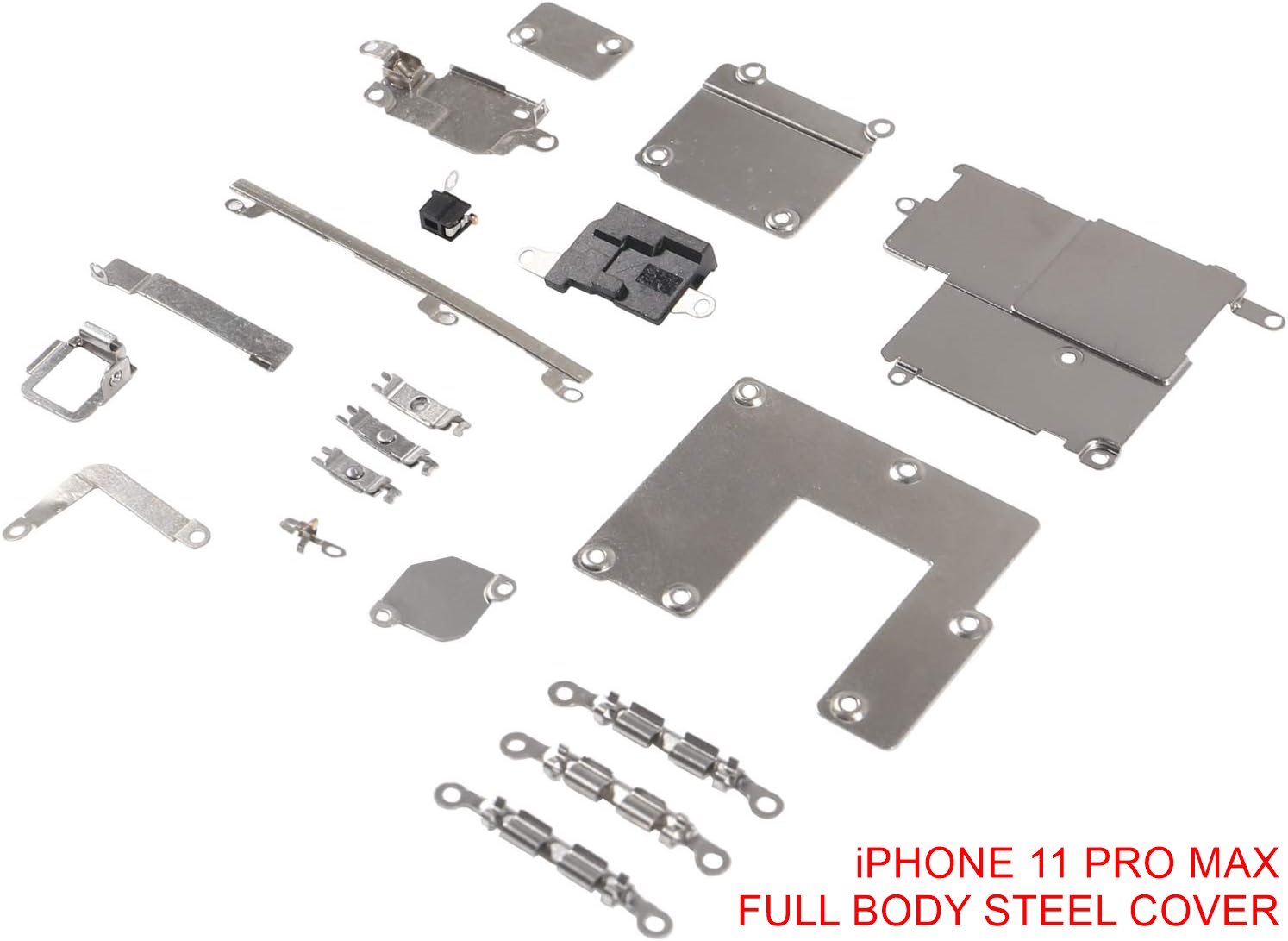 PHONE 11 Pro Max – Full Body Steel Cover – Black Mart Accessories ...